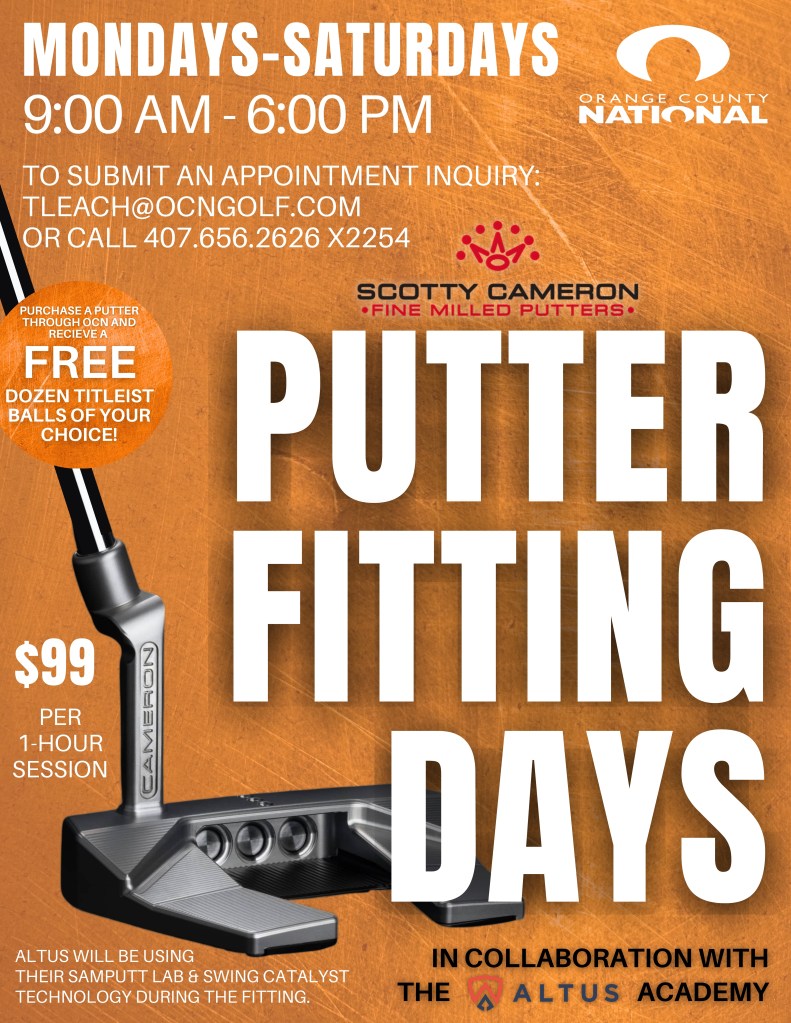 Scotty Cameron Putter Fitting Inquiry - Orange County National Golf ...